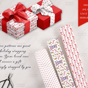 Valentine Bunny Digital Papers, Watercolor Seamless Patterns Full of ...