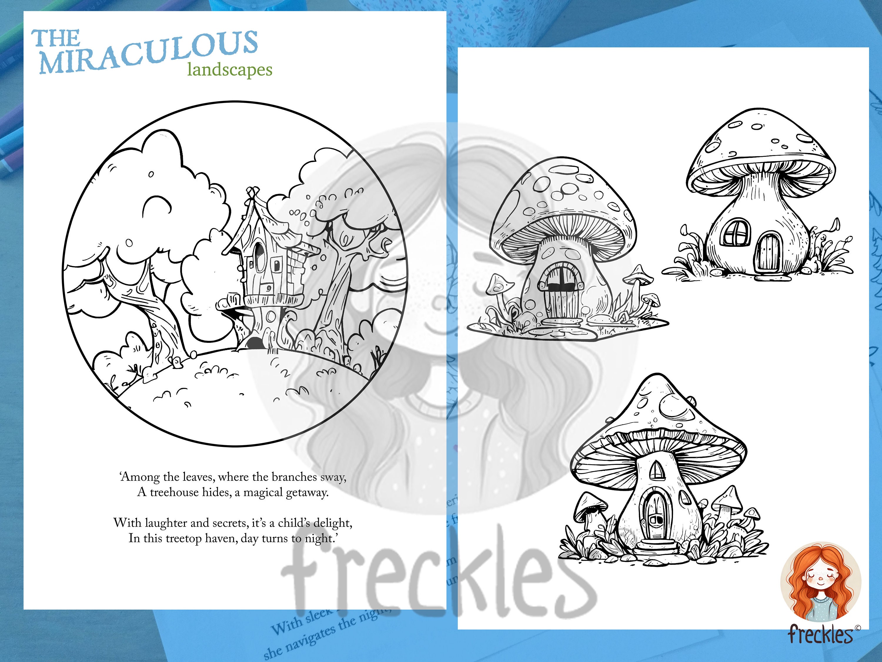 The Miraculous Landscapes a Coloring Book With Landscapes - Etsy