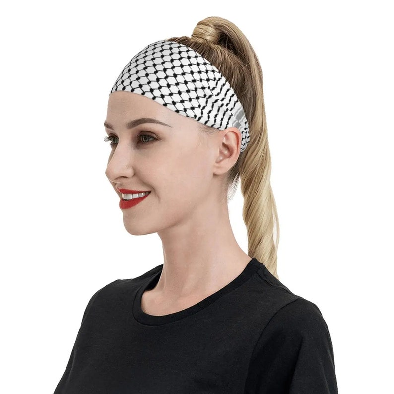 Hatta Kufiya Headband Palestine Keffiyeh Scarf Sweatband - Etsy Israel
