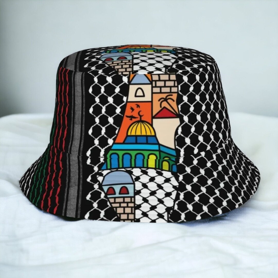 Palestinian Hatta Kufiya Bucket Hat Palestine Kufiya Hat - Etsy Australia