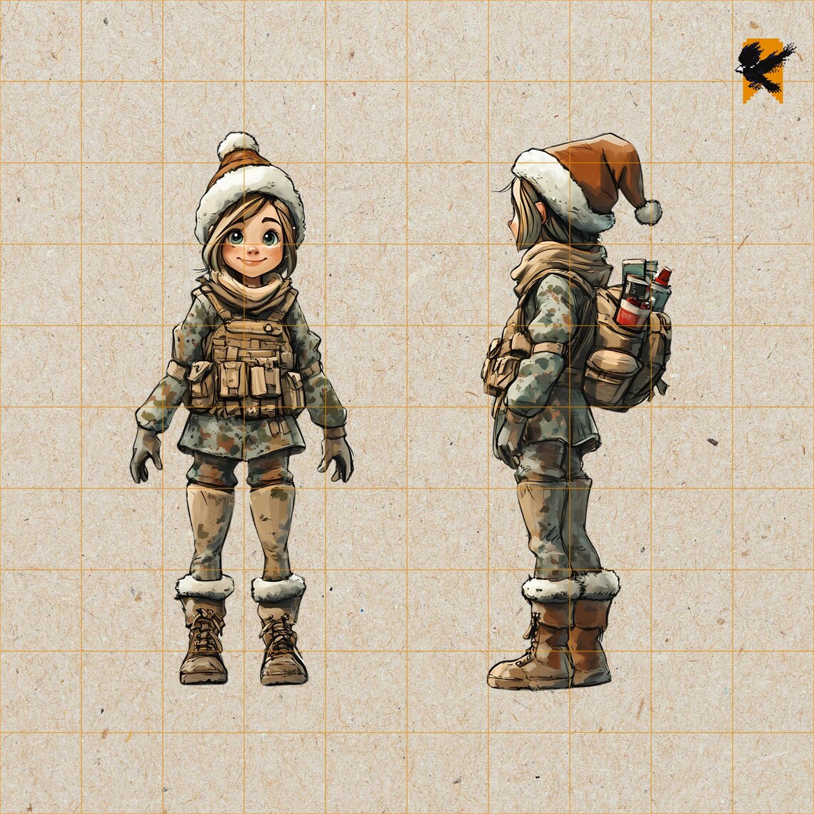 Tactical Christmas Character PNG Clipart, Militarized Christmas ...