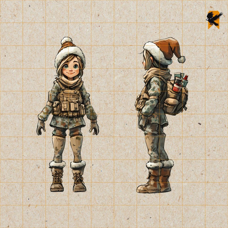 Tactical Christmas Character PNG Clipart, Militarized Christmas ...