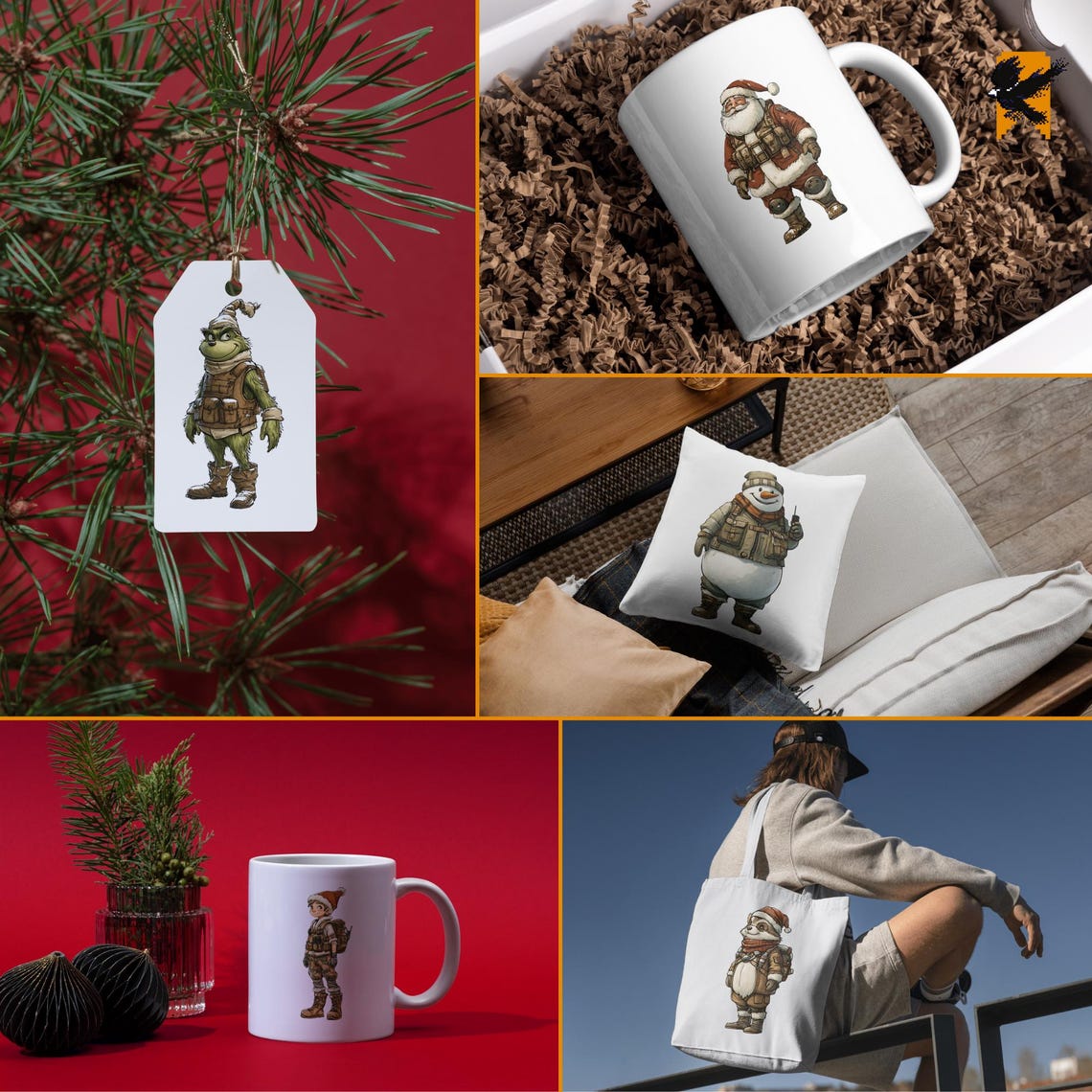 Tactical Christmas Character PNG Clipart, Militarized Christmas ...