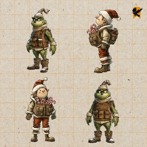 Tactical Christmas Character PNG Clipart, Militarized Christmas ...