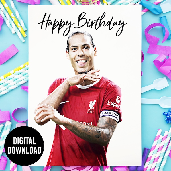 Liverpool Birthday Card Printable - Etsy