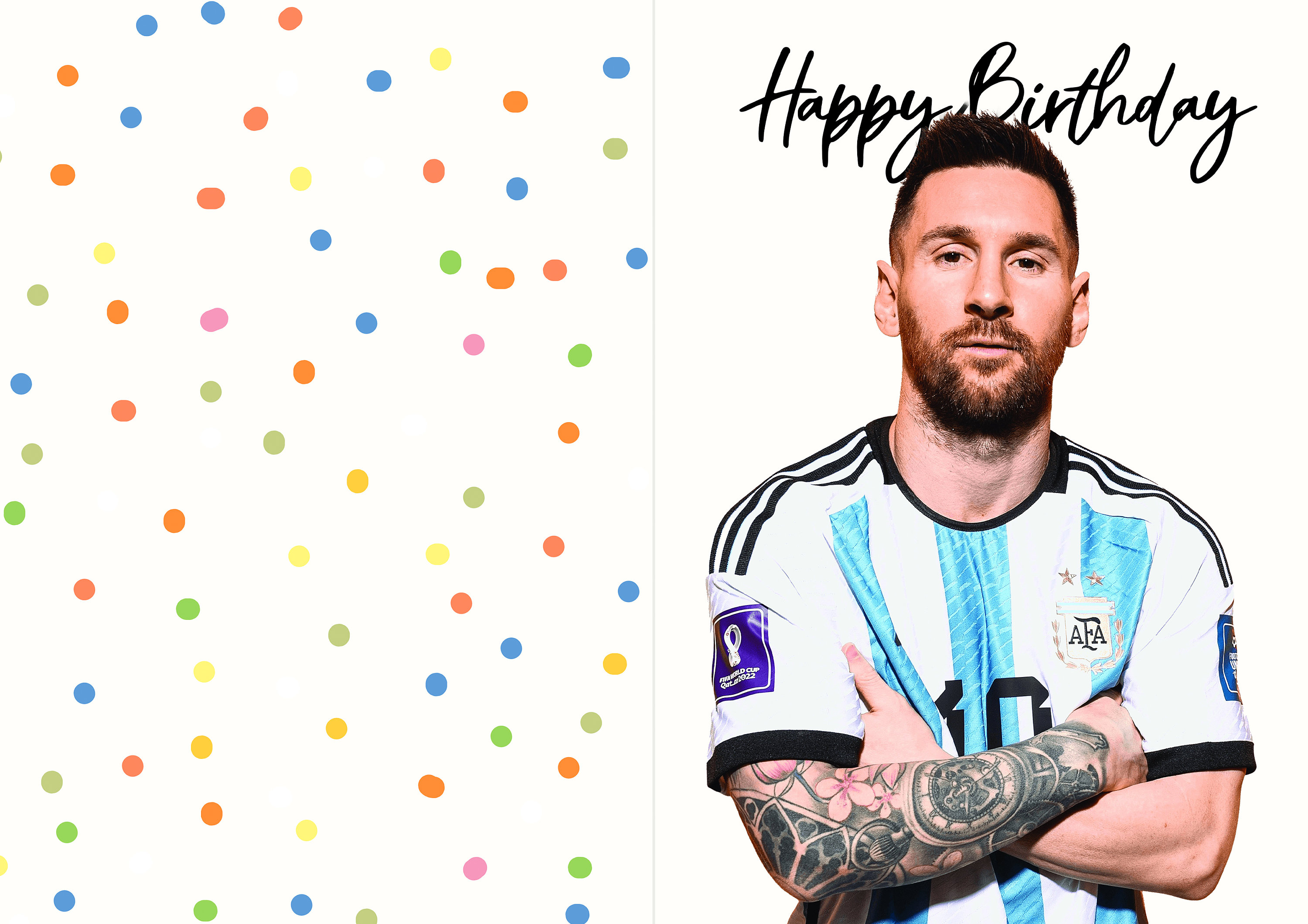 Messi Birthday Card Digital Download Lionel Messi Card - Etsy Canada