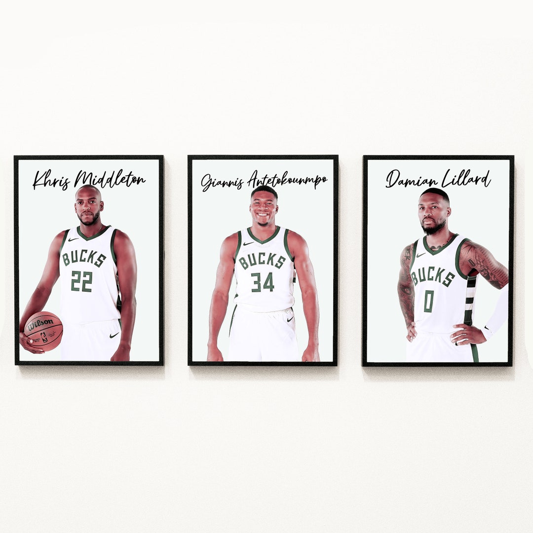 Set of 3 Antetokounmpo Lillard Middleton Instant Download Basketball ...