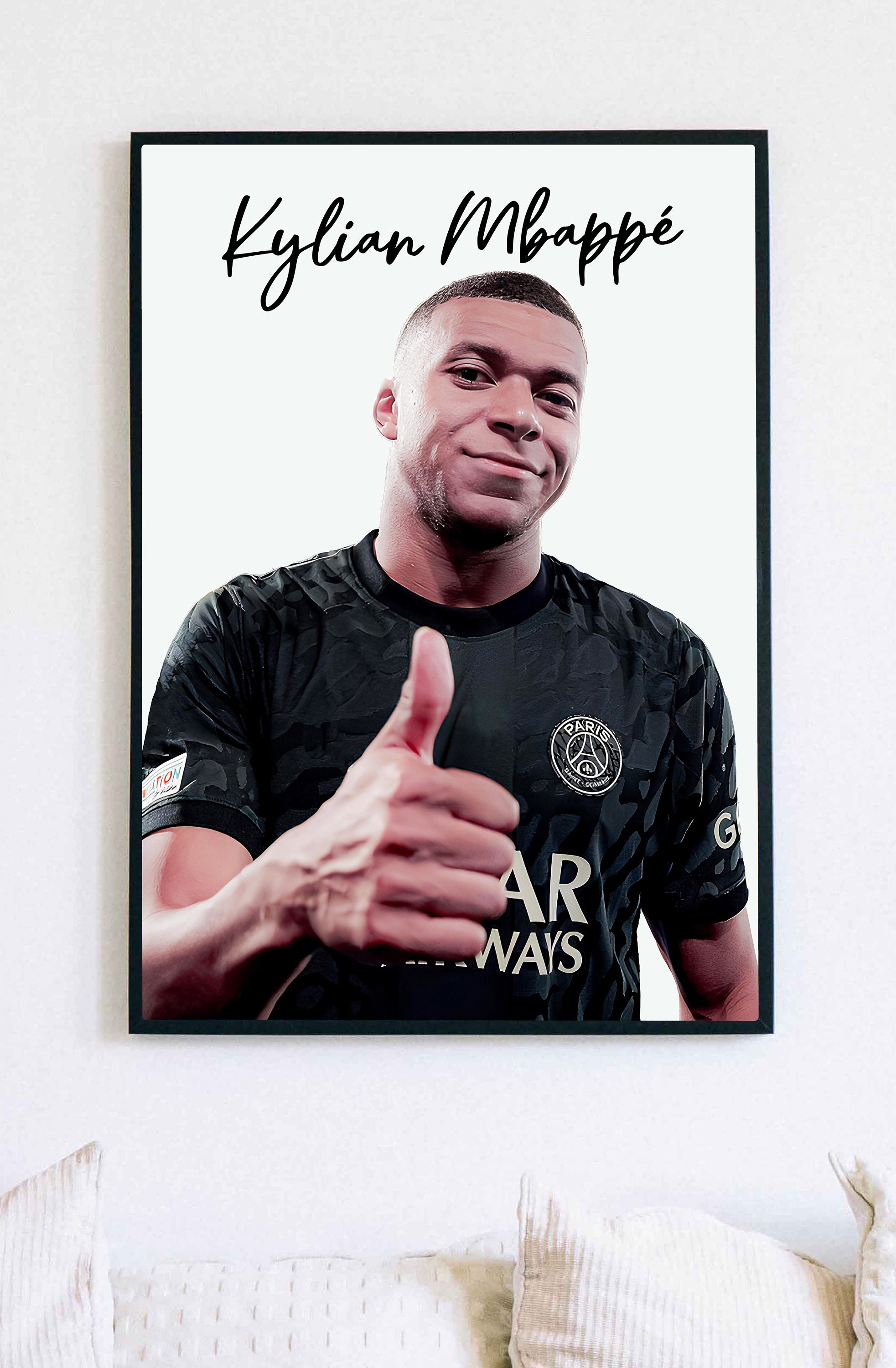 Póster Kylian Mbappé Fútbolista, Mbappe Fan, Mbappé PSG, Póster de ...