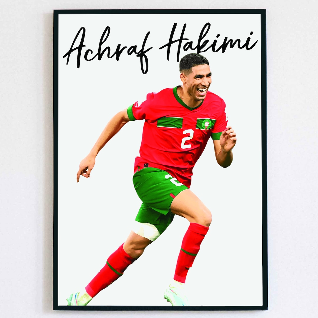 Hakimi Poster Instant Download Achraf Hakimi Wall Art Decor Hakimi ...