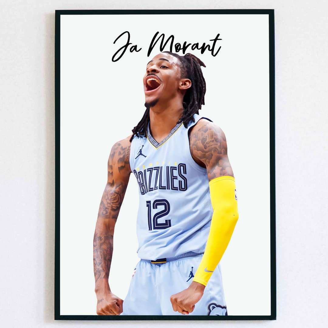 Morant Poster Instant Download Basketball Wall Art Ja Morant Grizzlies Poster NBA Player ...