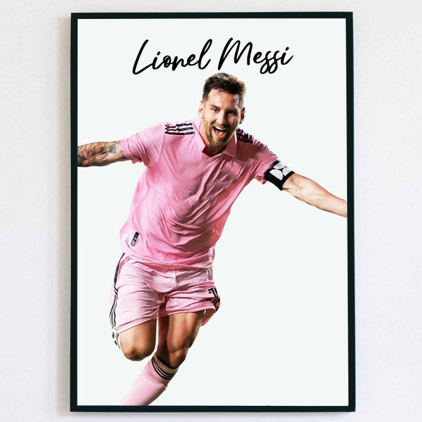 Messi Inter Miami Printable - Etsy