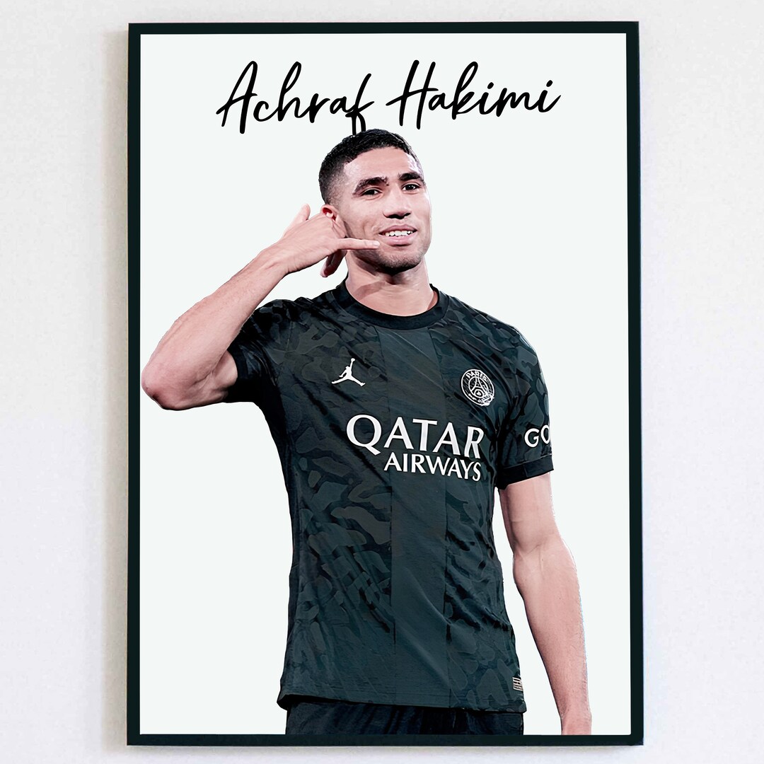 Hakimi Poster Téléchargement instantané Achraf Hakimi Wall art - Etsy ...