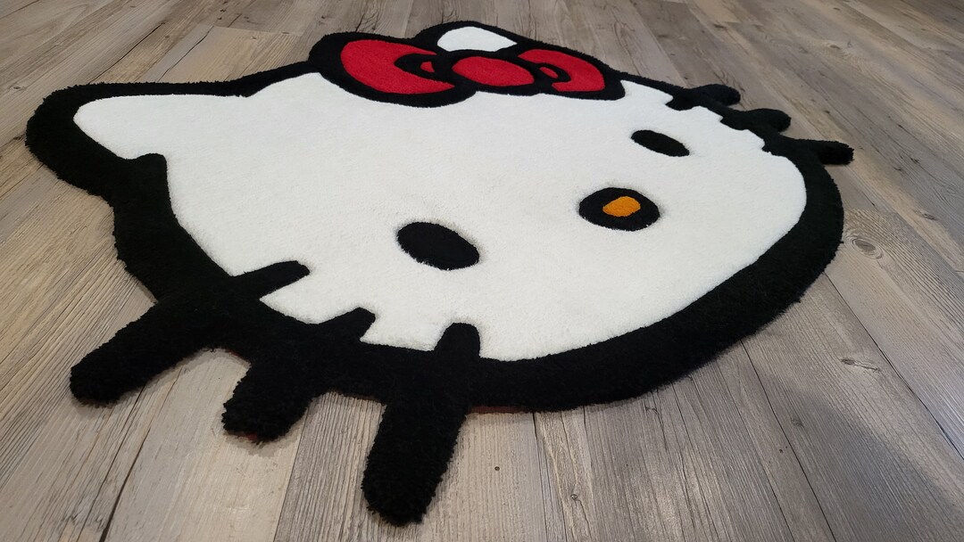 Hello Kitty Tufted Rug - Etsy