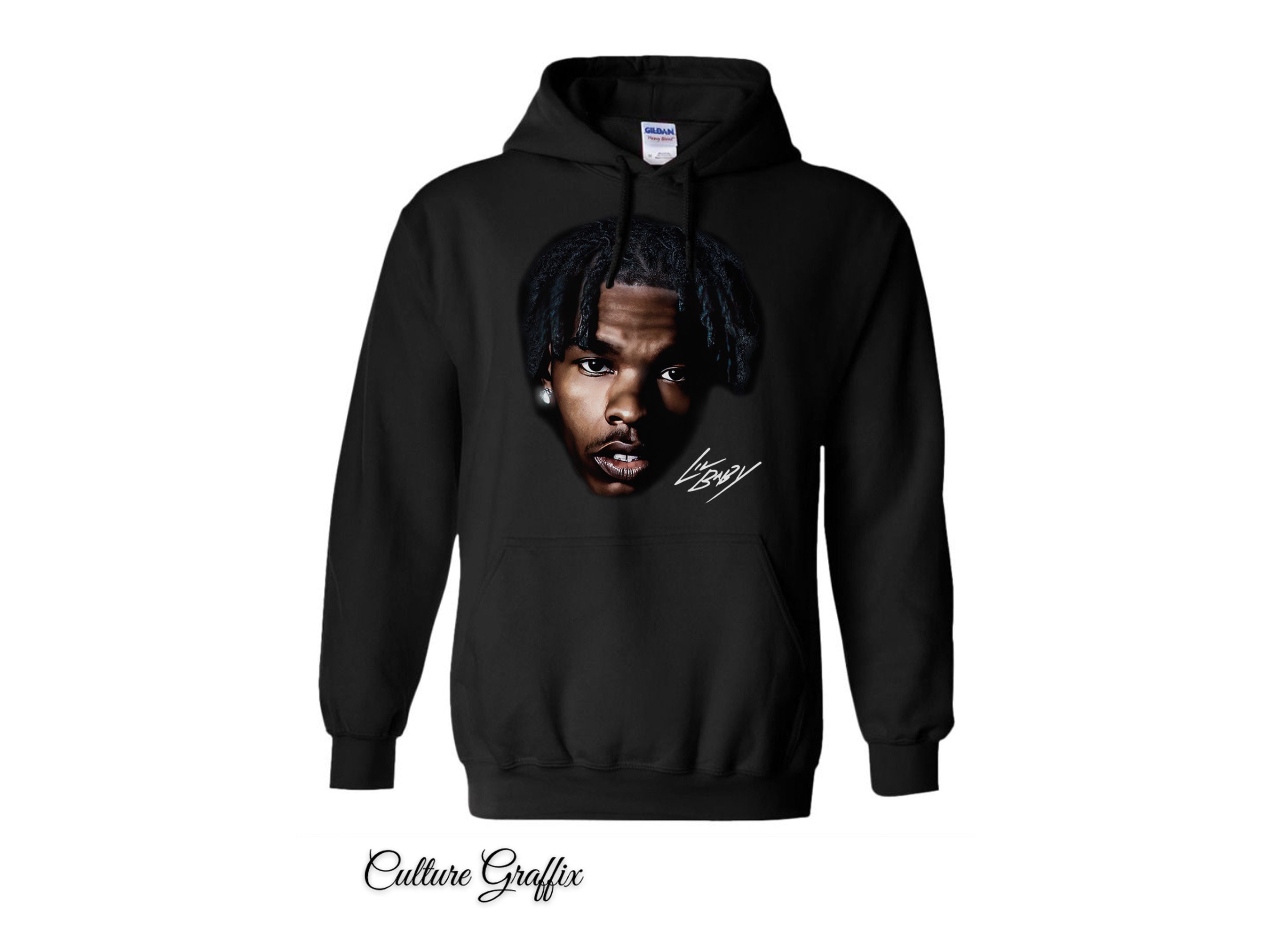 Lil Baby Hoodie Black, Vintage Rap Hoodie Lil Baby Hip Hop Graphic ...