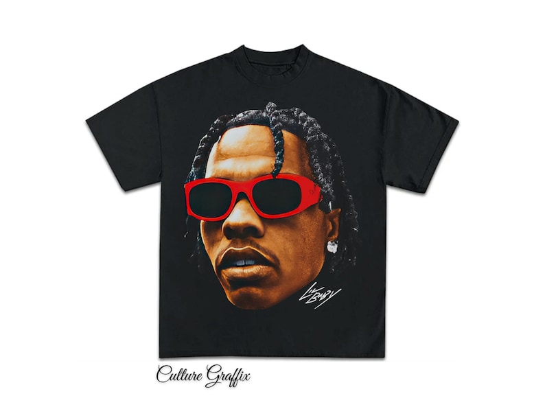 Vintage Rap Tee Lil Baby, Hip Hop Graphic Print T-shirt, Merch T Shirt ...