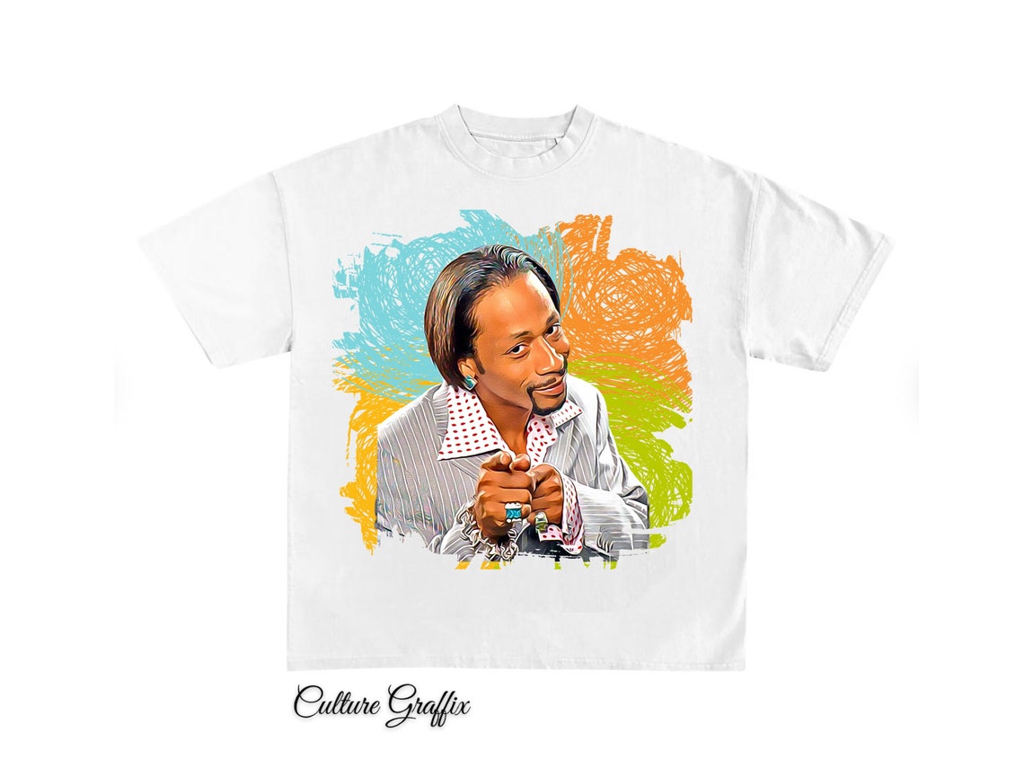 Katt Williams Digital Design Medium Heavy Cotton T-shirt, Standing on ...