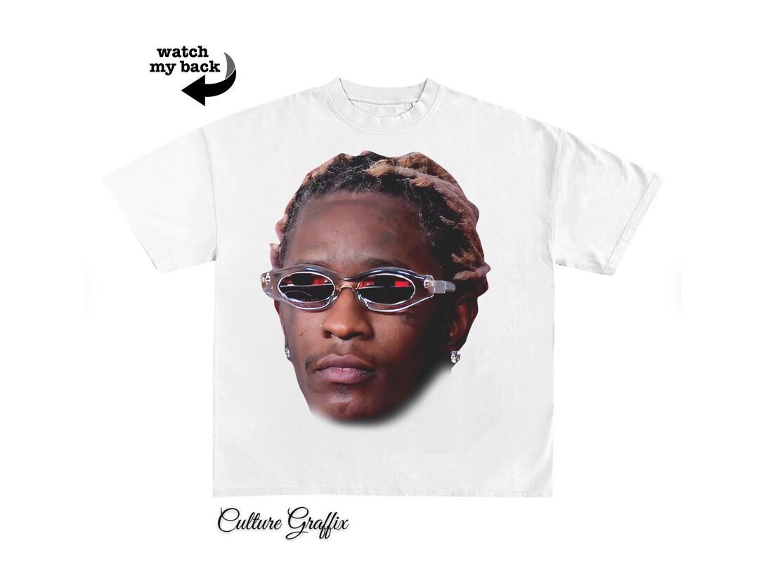 Young Thug ''quote'' T-shirt White, ''free Jeffery'', Vintage Rap Hip ...