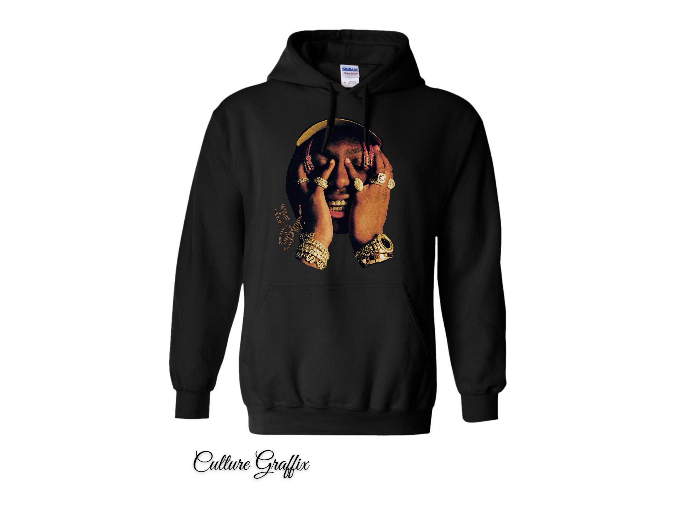 Lil Yachty Hoodie Black, Vintage Rap Hoodie Lil Yachty Hip Hop Graphic ...