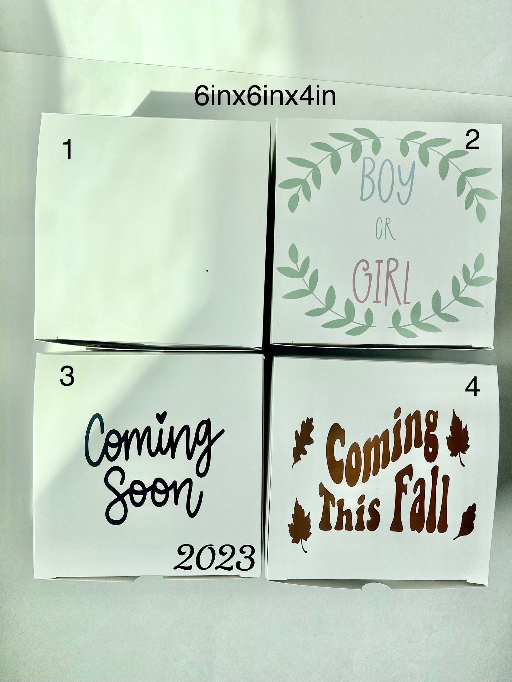 Gender Reveal Gift Box, Gender Reveal for Baby Girl Announcement, Baby ...