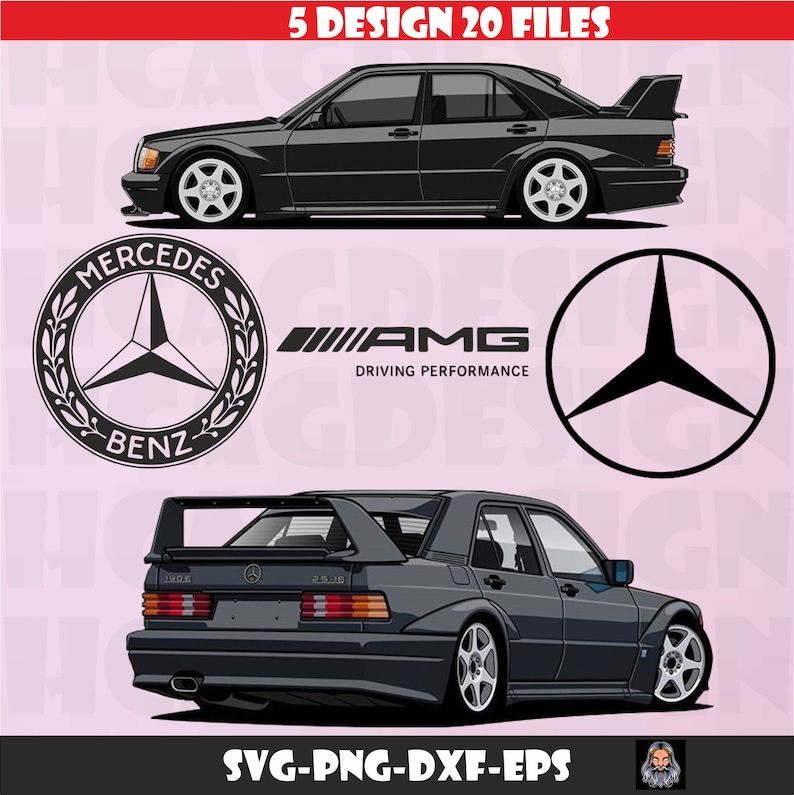 MERCEDES W124,mercedes Logo, Mercedes Clipart, AMG Logo, Svg ,png,dxf ...