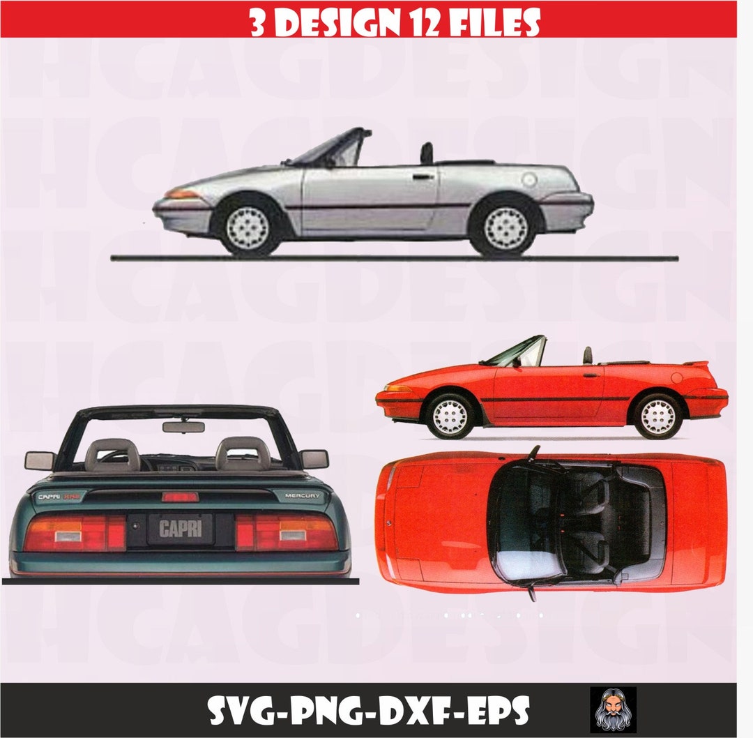 91 Mercury Capri Xr2 Design Svg Eps Png Dxf - Etsy