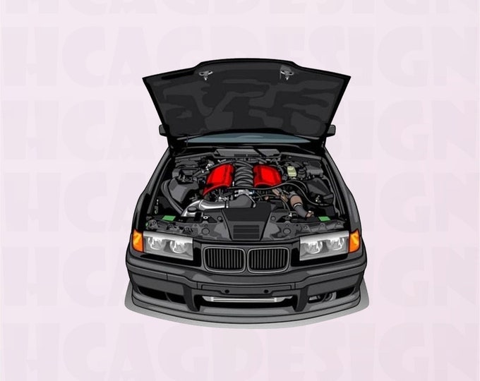 BMW E36 Outline Vector .SVG, .PDF, .png - Etsy Canada