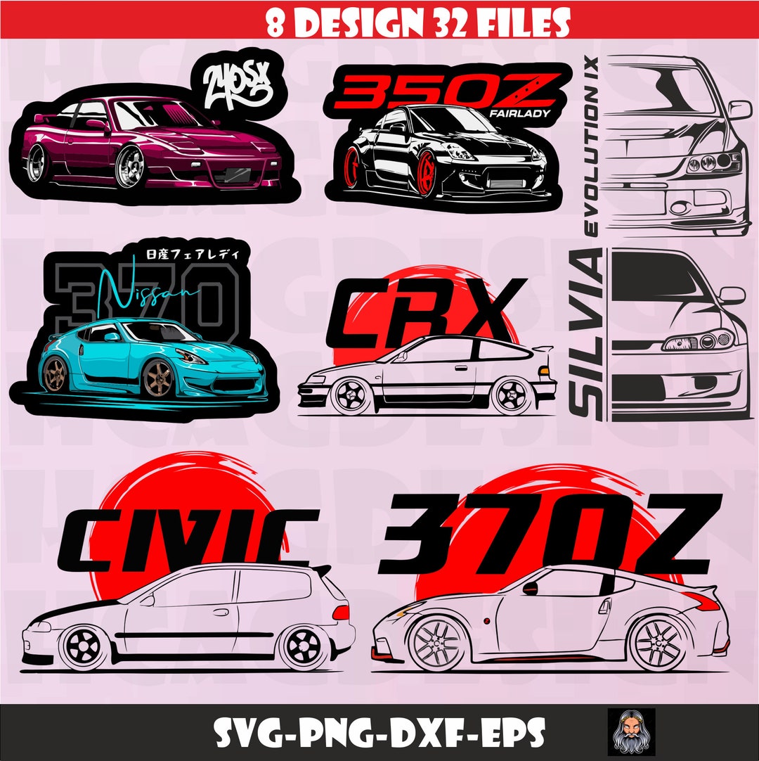 Japans Car Bundle Japan Car Svg Car Svg Car Design Png Svg Dxf Eps - Etsy