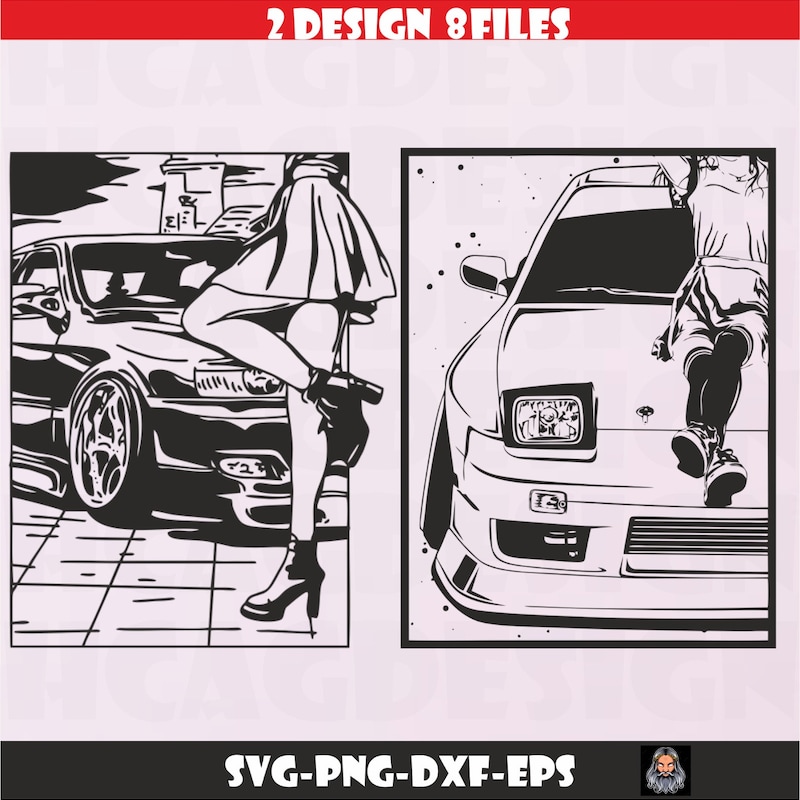 Sexy girls with jdm cars - Etsy.de