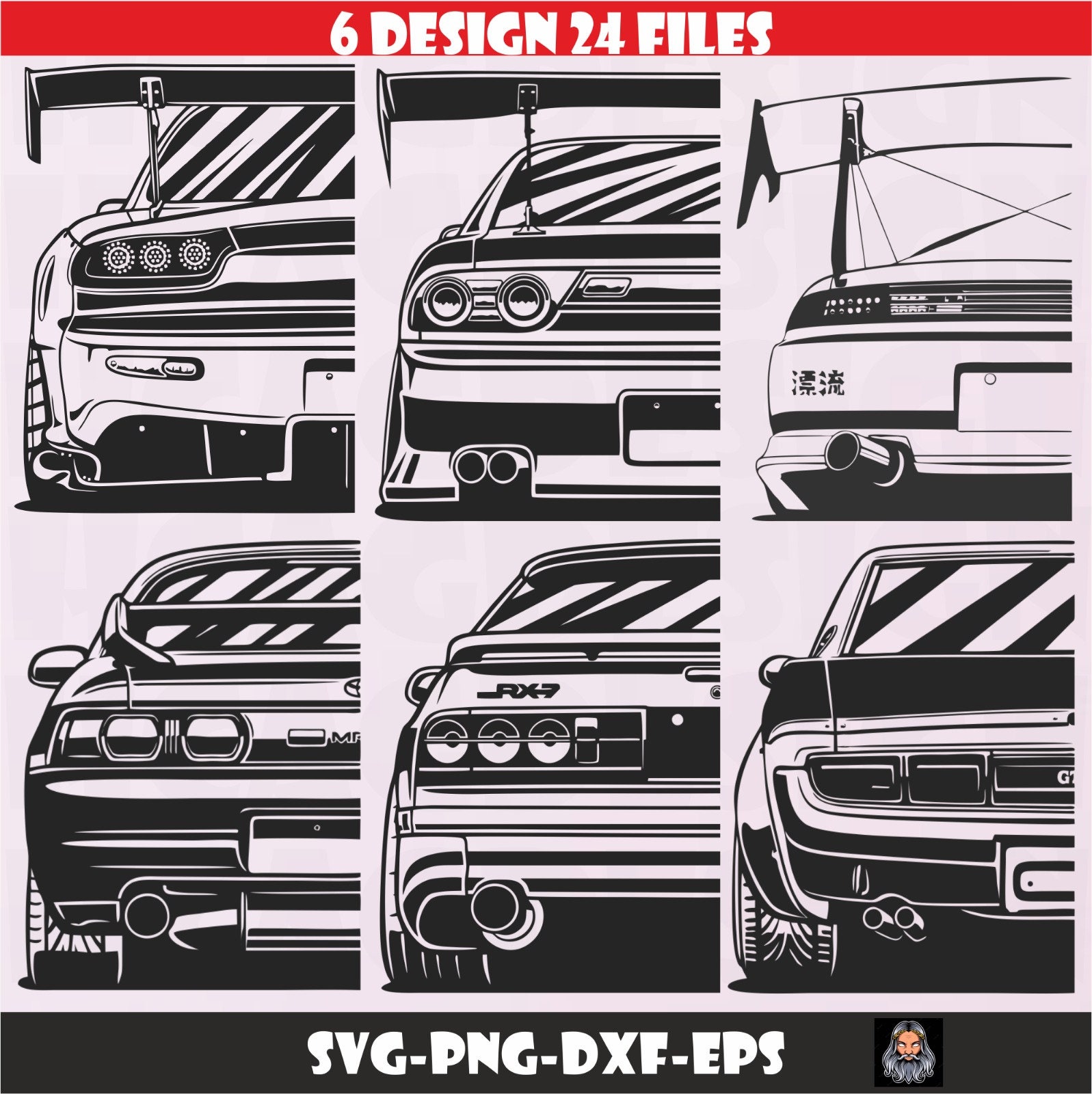 Jdm Car Design for T-shirt ,jdm Gang,jdm Car Clipart , Jdm Car Bundle ...