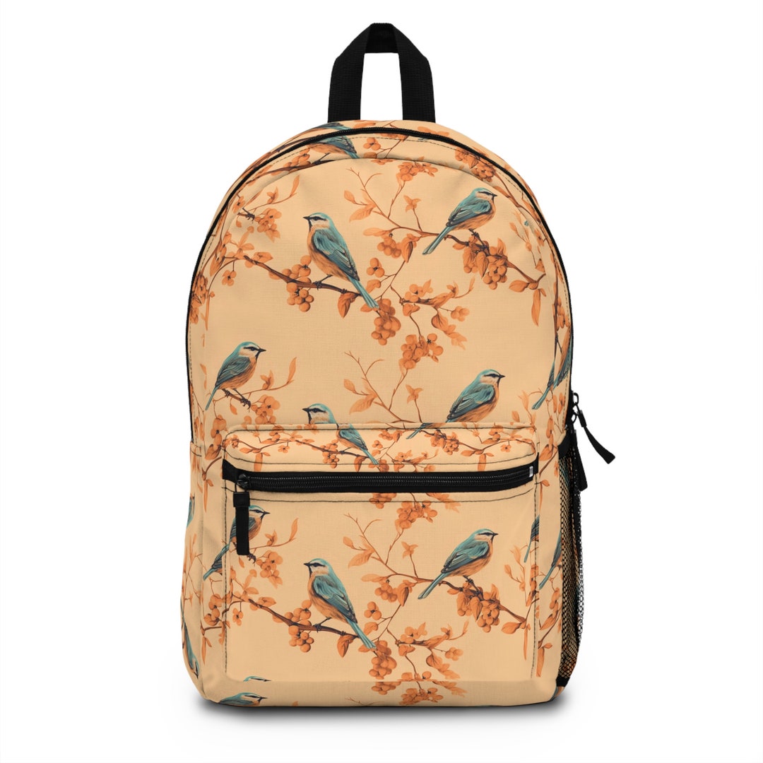Blue Bird Backpack School Bag Laptop Bag Boho Backpack - Etsy