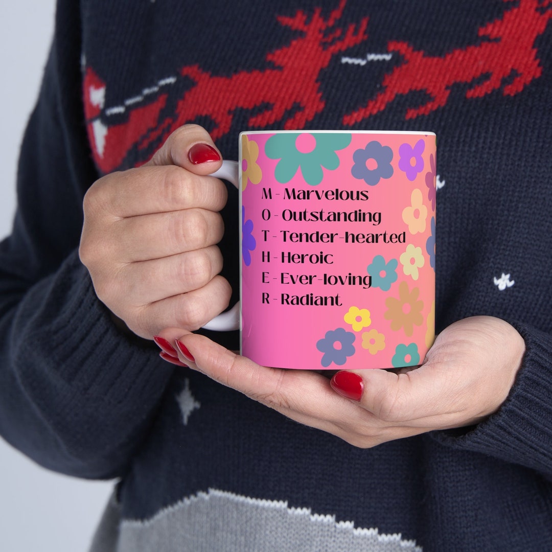 MOTHER Inspiring Acronym Cute Ceramic Mug, 11oz - Etsy
