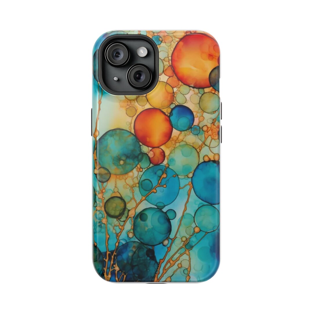 Alcohol Painting With Cells Magsafe Tough Case for iPhone 15, 14, 13 - Etsy