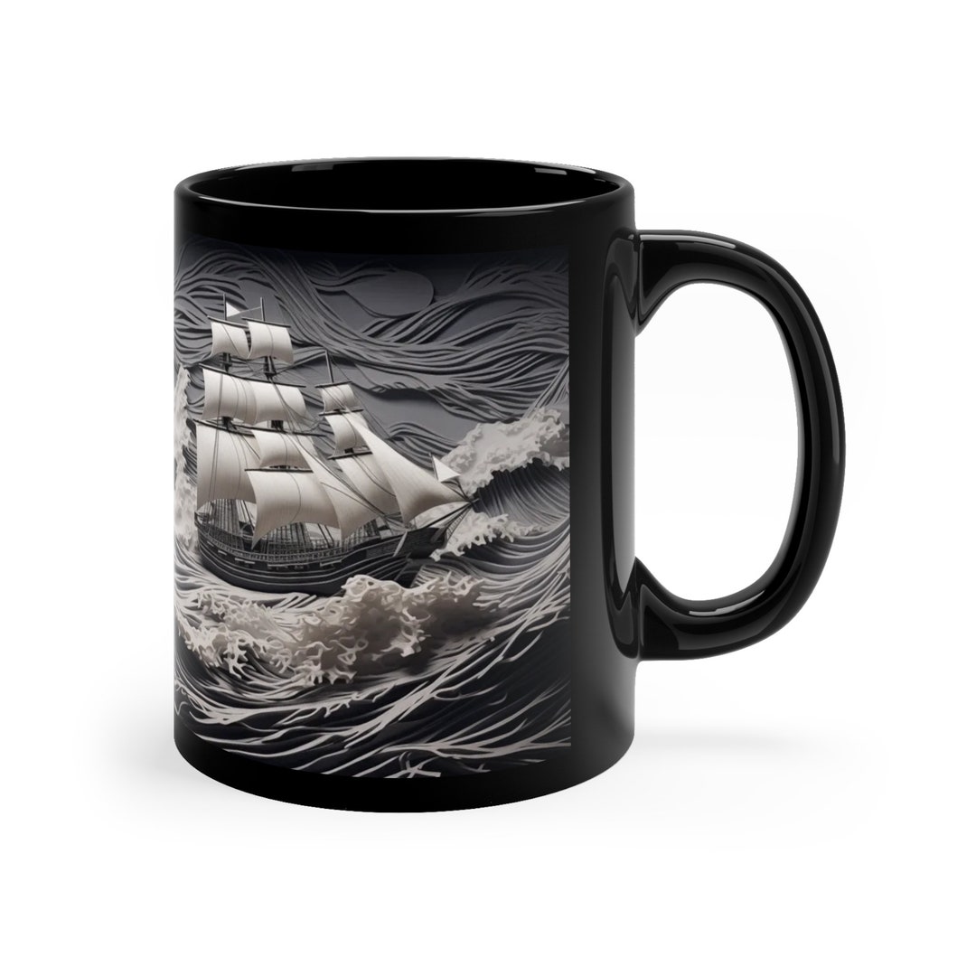 Stormy Seas Mug, High Seas Mug, Explorer Mug - Etsy
