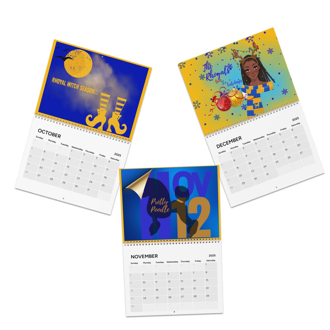 2025 Calendar for the Pretty Poodles of Divine 9 - Etsy
