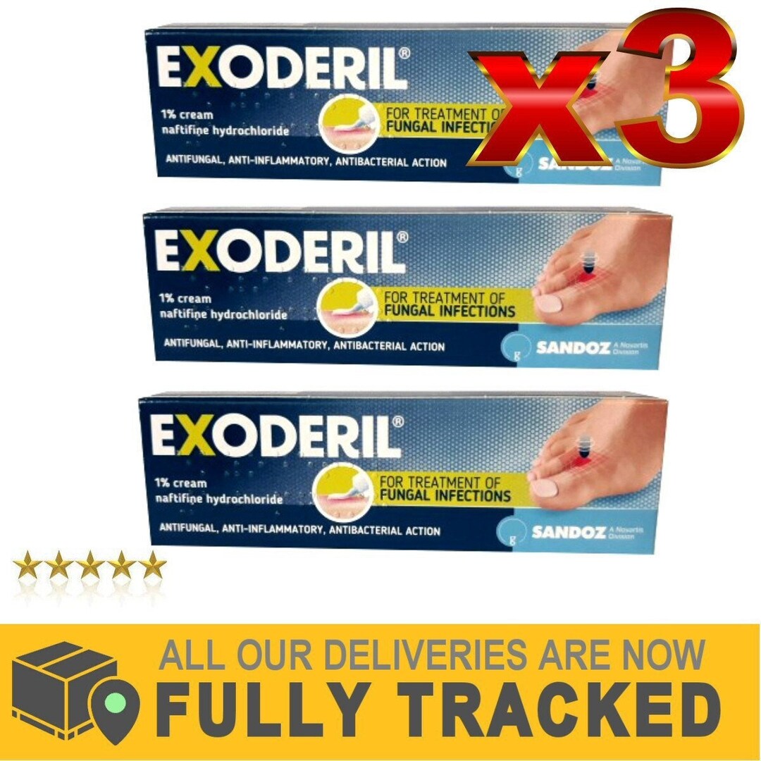 3 PACK Exoderil Cream for the Treatment of Fungal Infections - Etsy