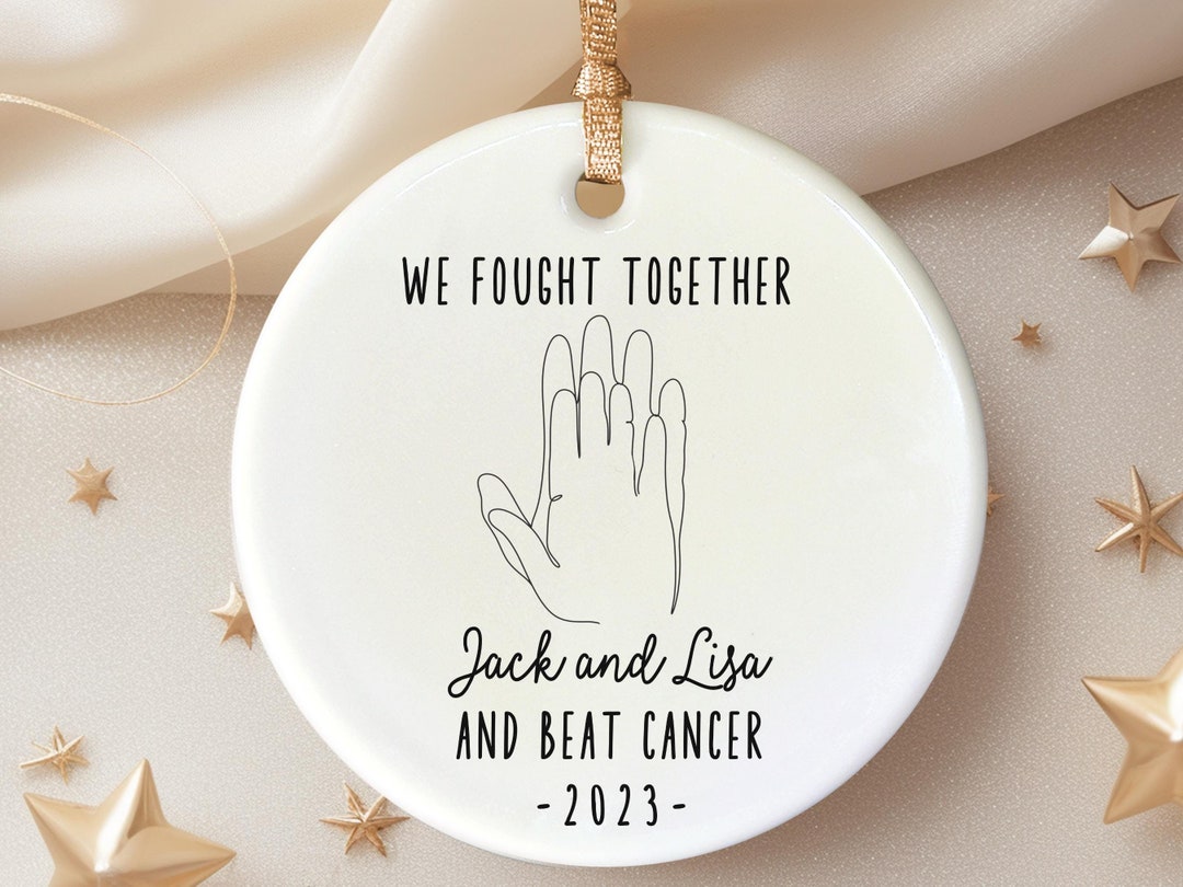 Cancer Family Survivor Ornament Cancer Free Gift for Couple Christmas ...