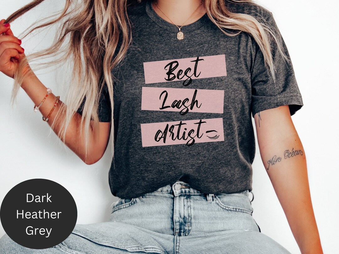 Cute Lash Artist Shirt , Lash Tech Tshirt , Minimal Eyelash Boss T ...