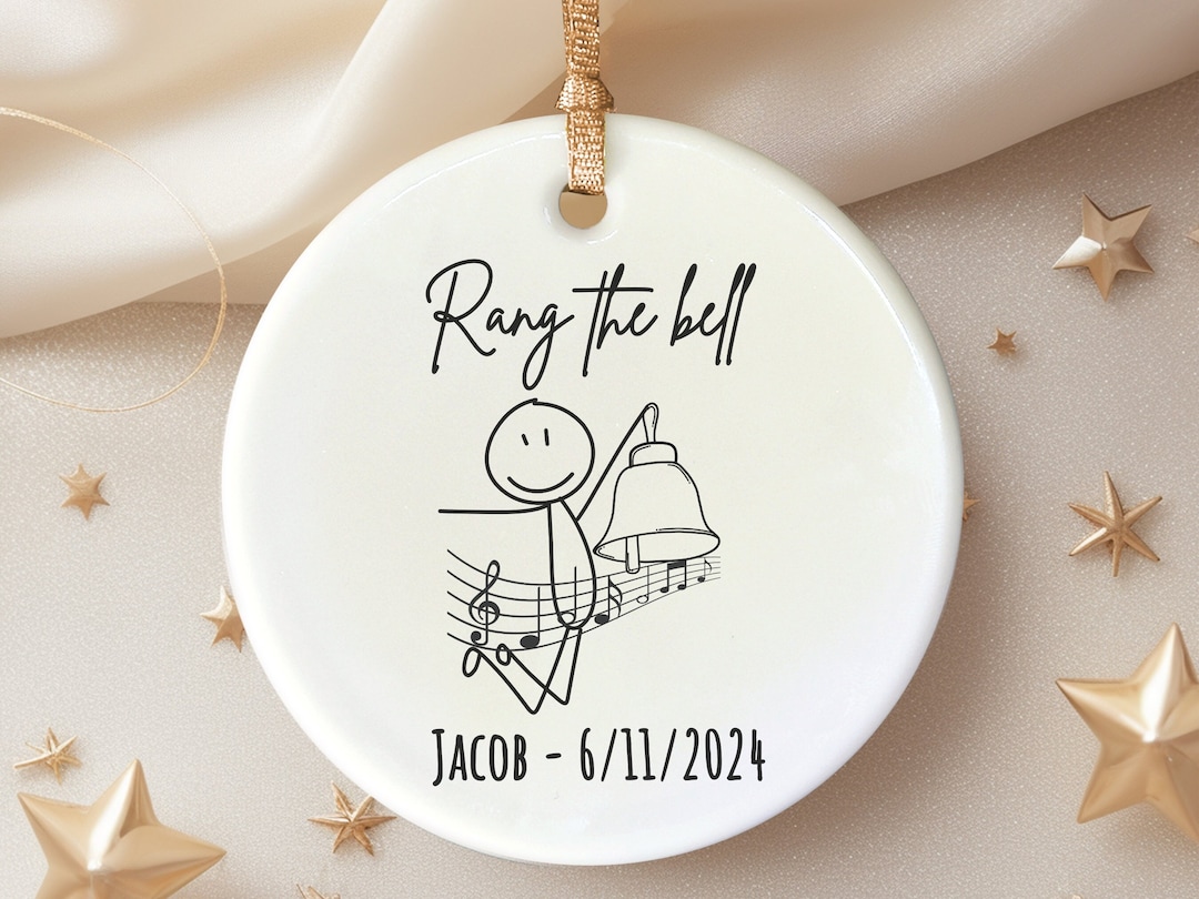 Personalized Ring the Bell Ornament , the Year We Beat Cancer Gift for ...