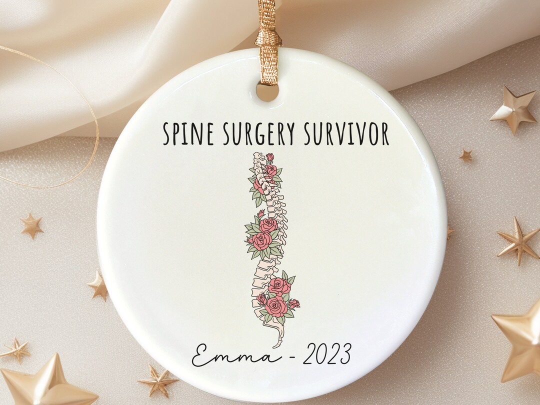 Spinal Fusion Ornament , Spinal Surgery Gift for Back Surgery Ornament ...