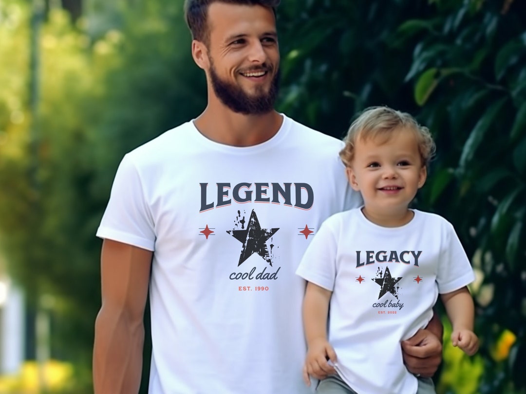 Retro the Legend, the Legacy, Father Son Shirts Matching Shirts, Father ...