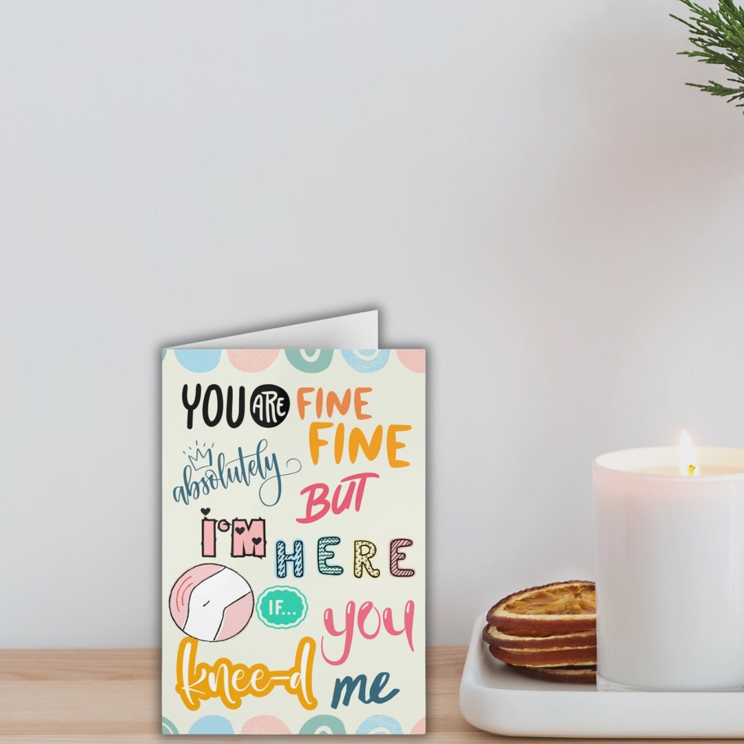 Cute Knee Surgery Card , Knee Replacement Gift for Friend Post-op, Get ...