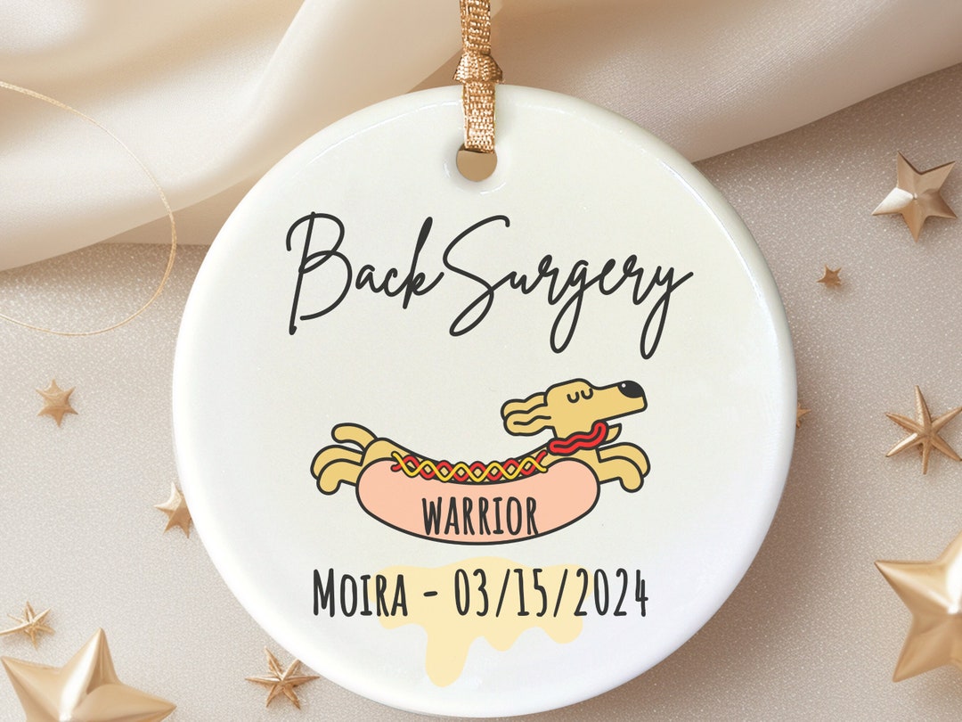 Spinal Fusion Ornament, Back Surgery Survivor, Scoliosis Recovery ...