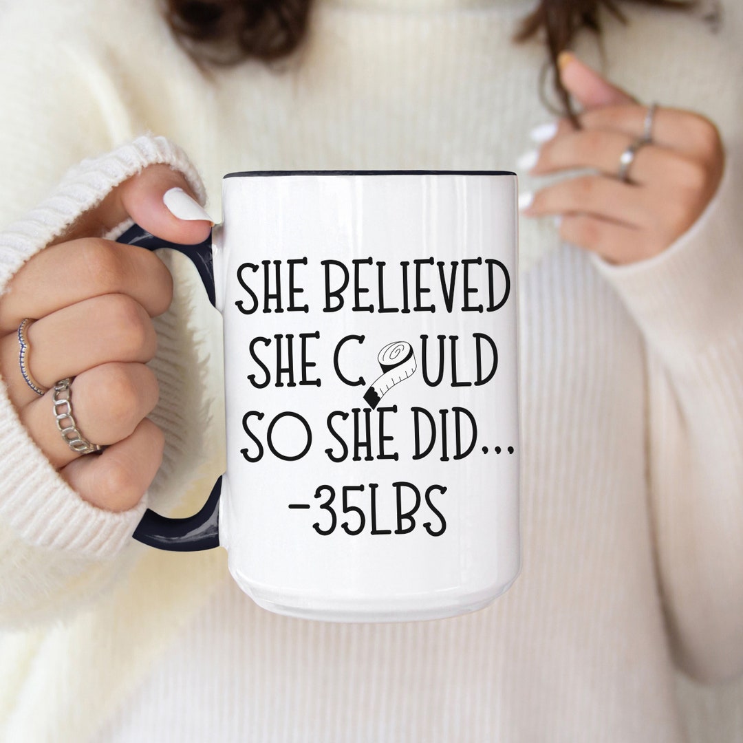 Personalized Weight Loss Mug, Weight Loss Achievement Gift Weight Loss ...