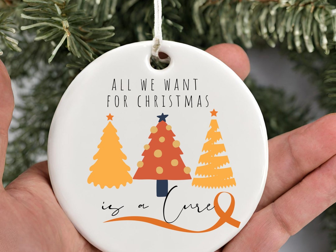 Leukemia Christmas Ornament, Cure Cancer Ornament Gift for Cancer ...