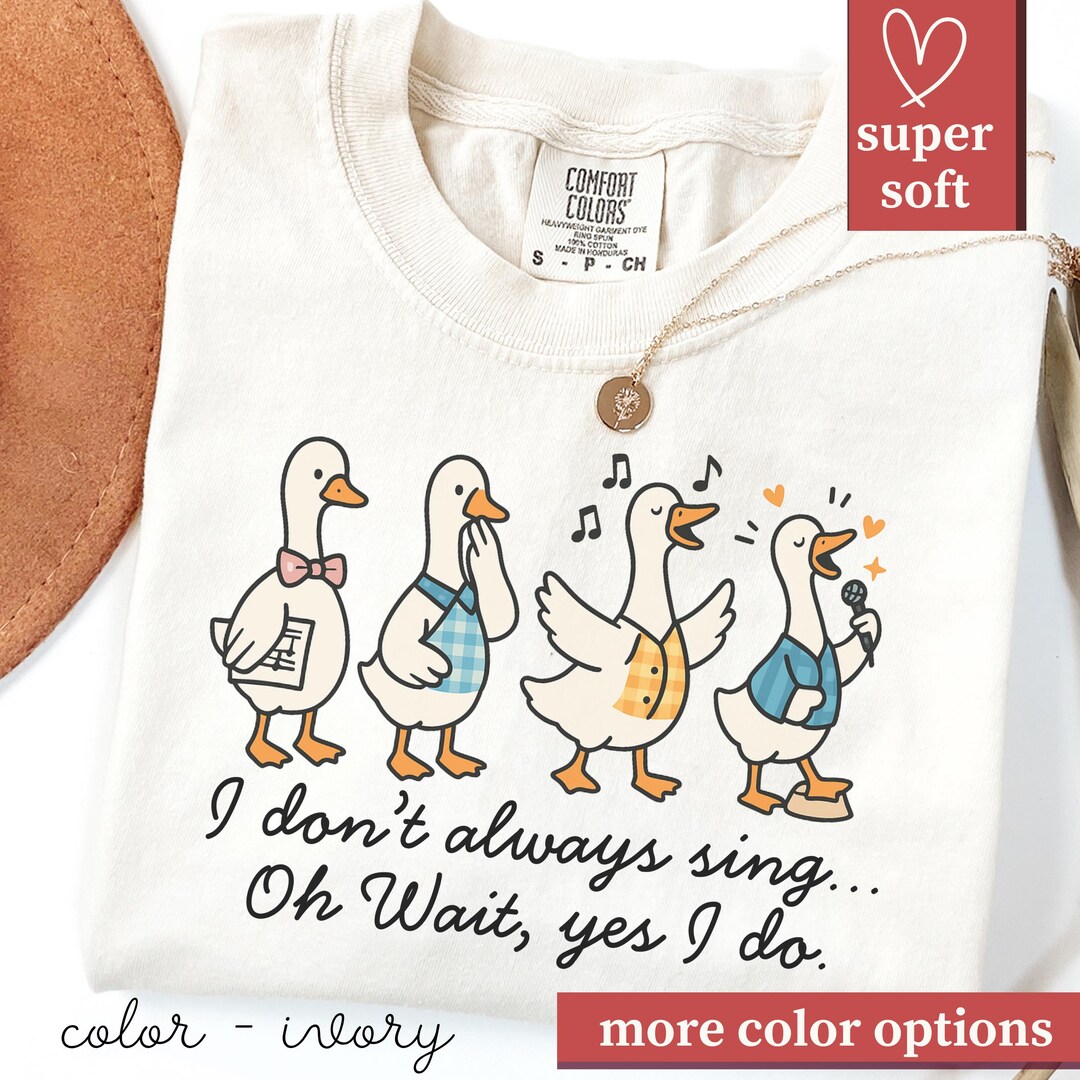 Funny Singing Shirt for Music Lover Gift, Choir Singer Gift, Cute Music ...