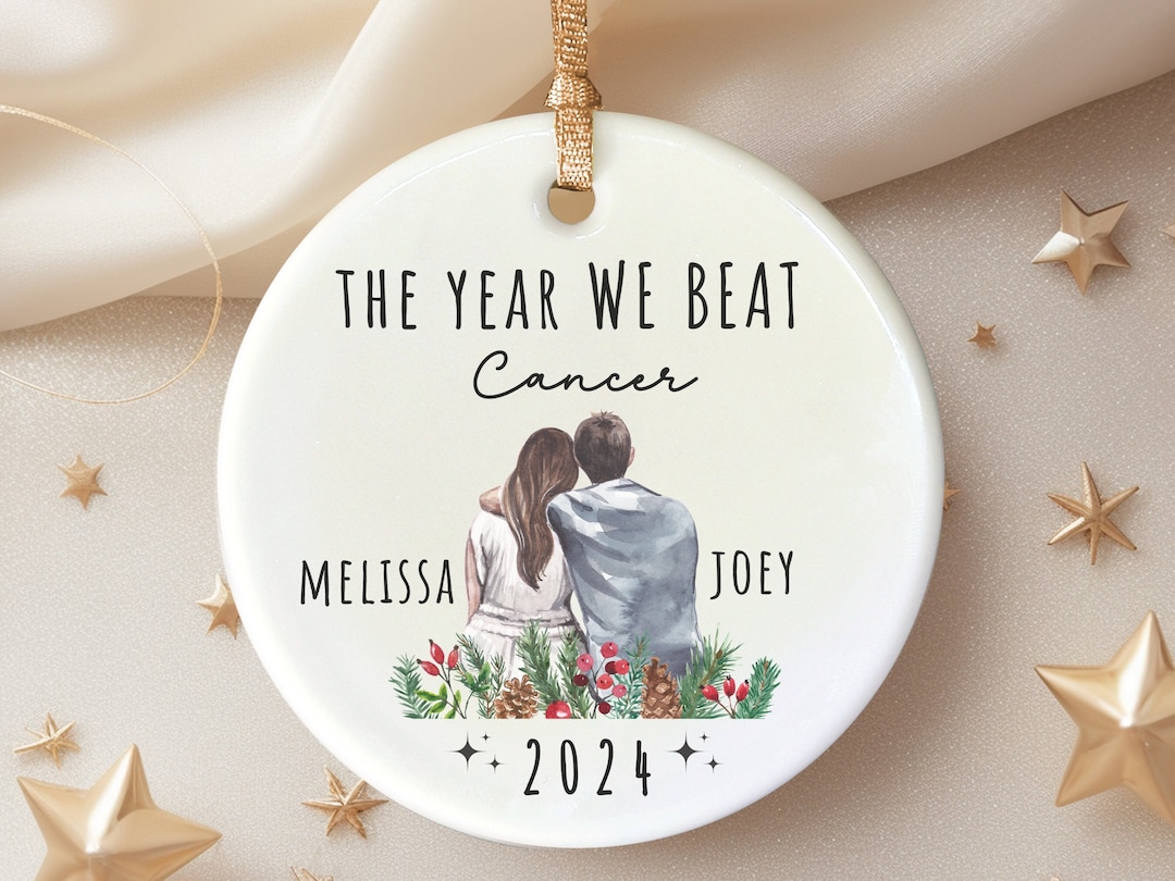 Personalized Beat Cancer Gift, Chemo Survivor Ornament, We Survived ...