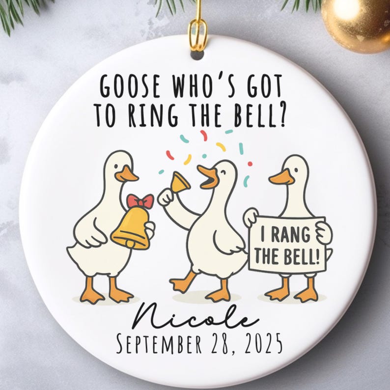 Ring the Bell Ornament for End of Chemo Gift • Cancer Survivor ...