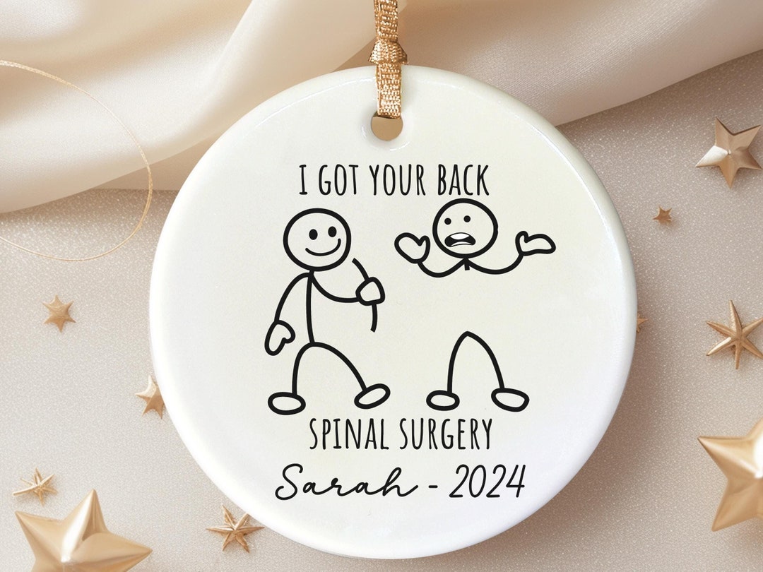 Spinal Fusion Ornament , Spinal Surgery Gift for Back Surgery Ornament ...