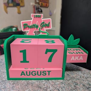 3d Print Block Calendar Ivy Themed Desktop Perpetual Calendar for AKA ...