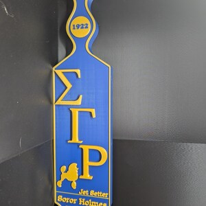 Custom 3D Printed SGRHO Sorority Paddle – Big Little Gift - Etsy